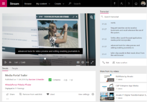 Microsoft Stream – Face detection and Transcription – ..:: I like ...