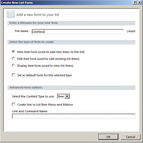 SharePoint 2010 Passing Parameter Values into ListItem forms – ..:: I like SharePoint