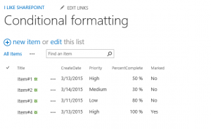 Conditional formatting of listviews in SharePoint – ..:: I like SharePoint